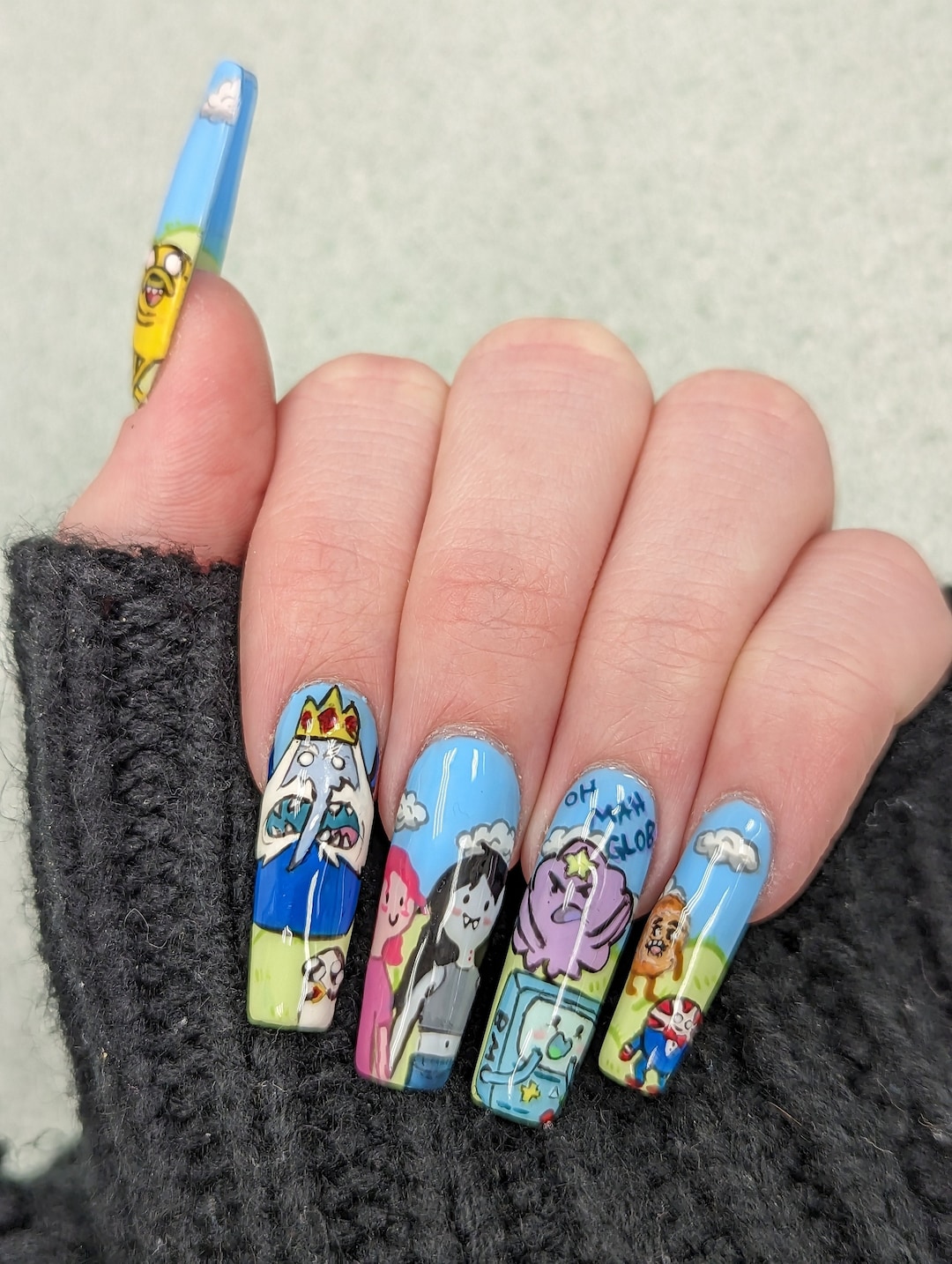 Adventure Time Nails - Etsy