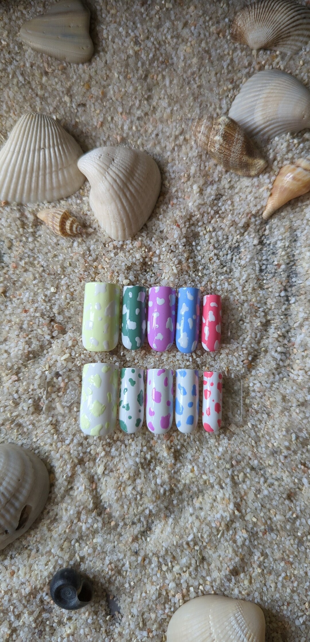 Spring Cow Print Press on Nails - Etsy