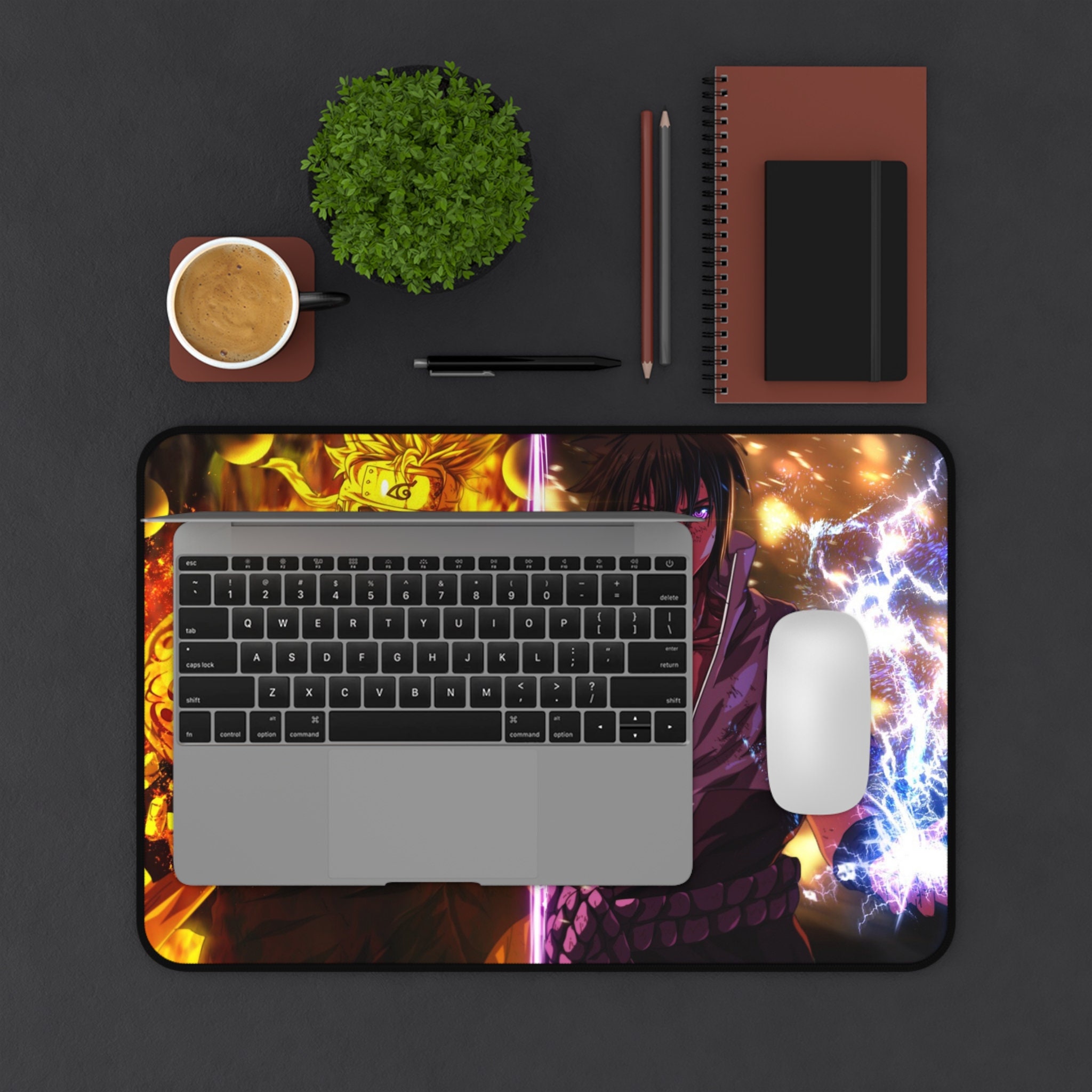 Anime Desk Mat Retro Anime Desk Mat Aesthetic Gaming - Etsy