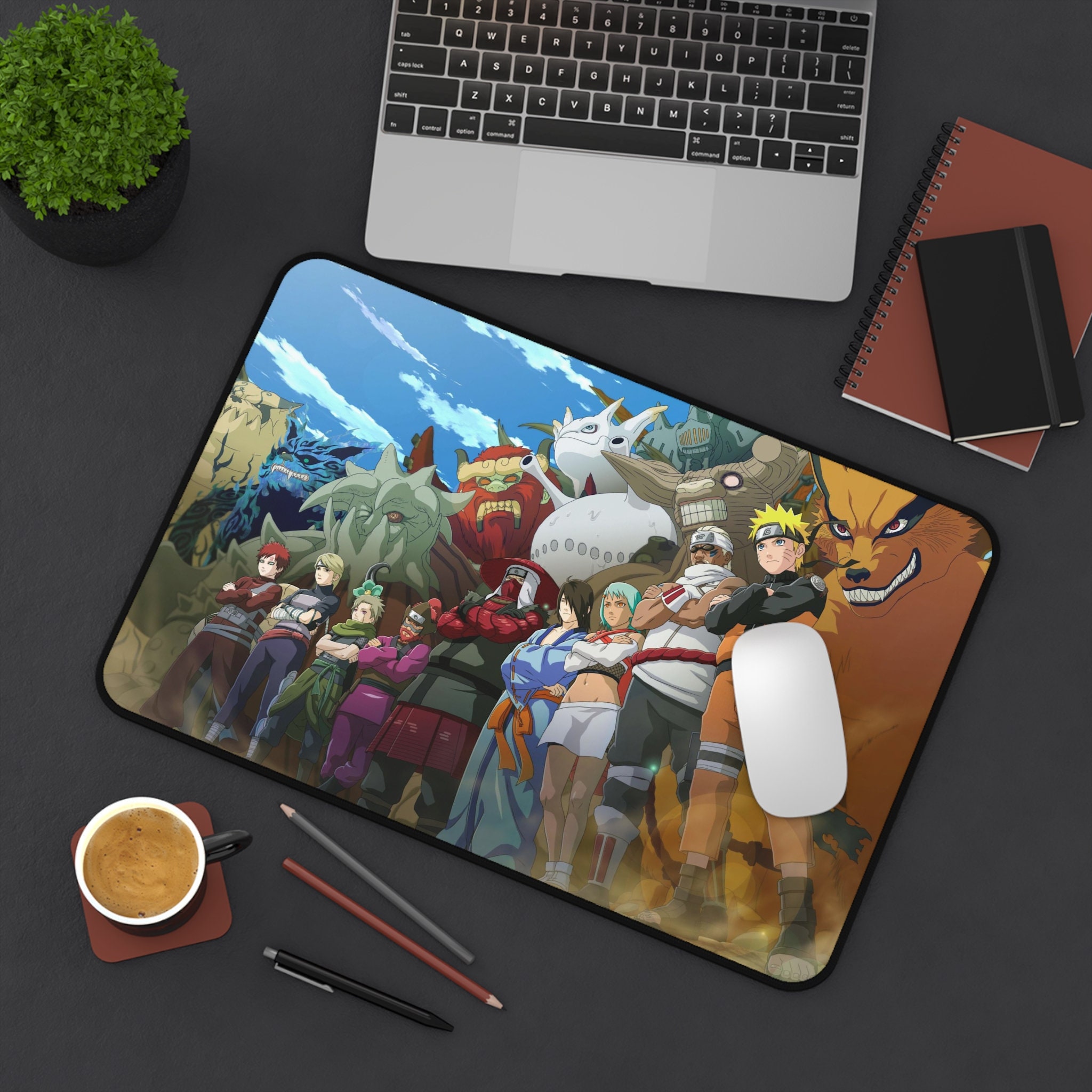 Anime Desk Mat | Retro Anime Desk Mat | Aesthetic Gaming Mousepad ...