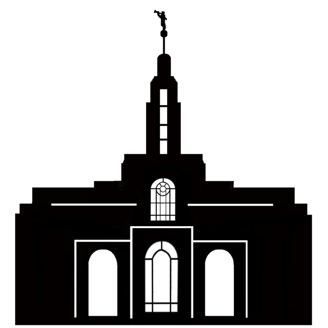 Latter-day Saint Temples Silhouette Sketches Art SVG and PNG Files ...