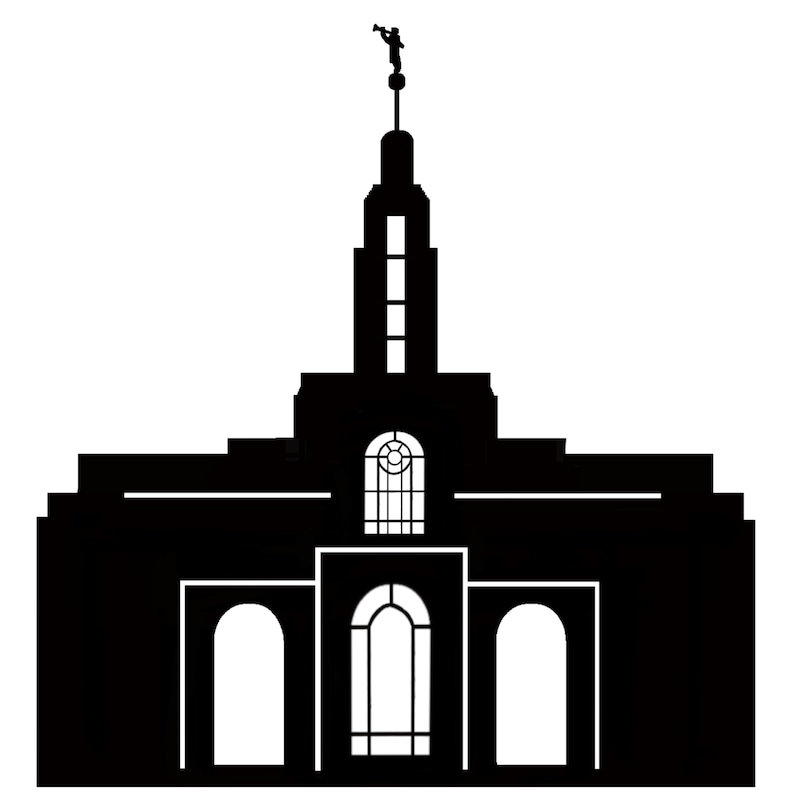 Latter-day Saint Temples Silhouette Sketches Art SVG and PNG Files ...