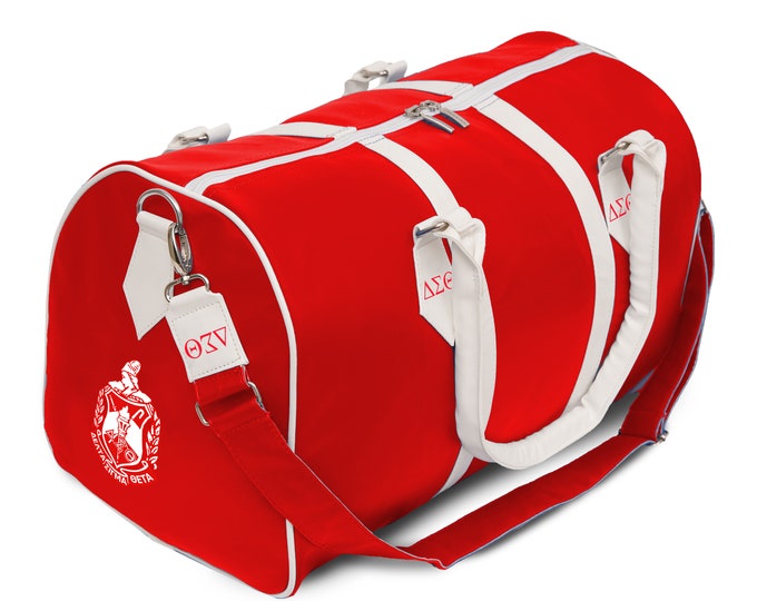 Delta Sigma Theta Striped Duffel Bag - Etsy