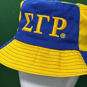 Sigma Gamma Rho Color Block Bucket Hat - Etsy