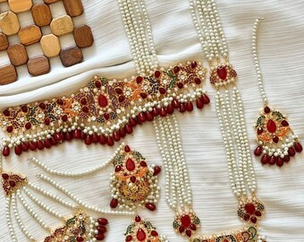Bridal Heavy Complete Set / Indian Pakistani Bridal Shaadi - Etsy
