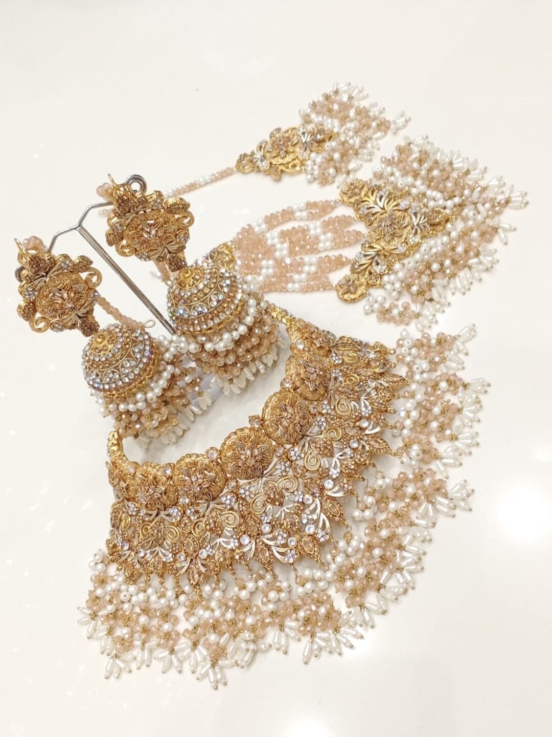 Bridal Gold Plated Heavy Complete Set / Indian Pakistani - Etsy