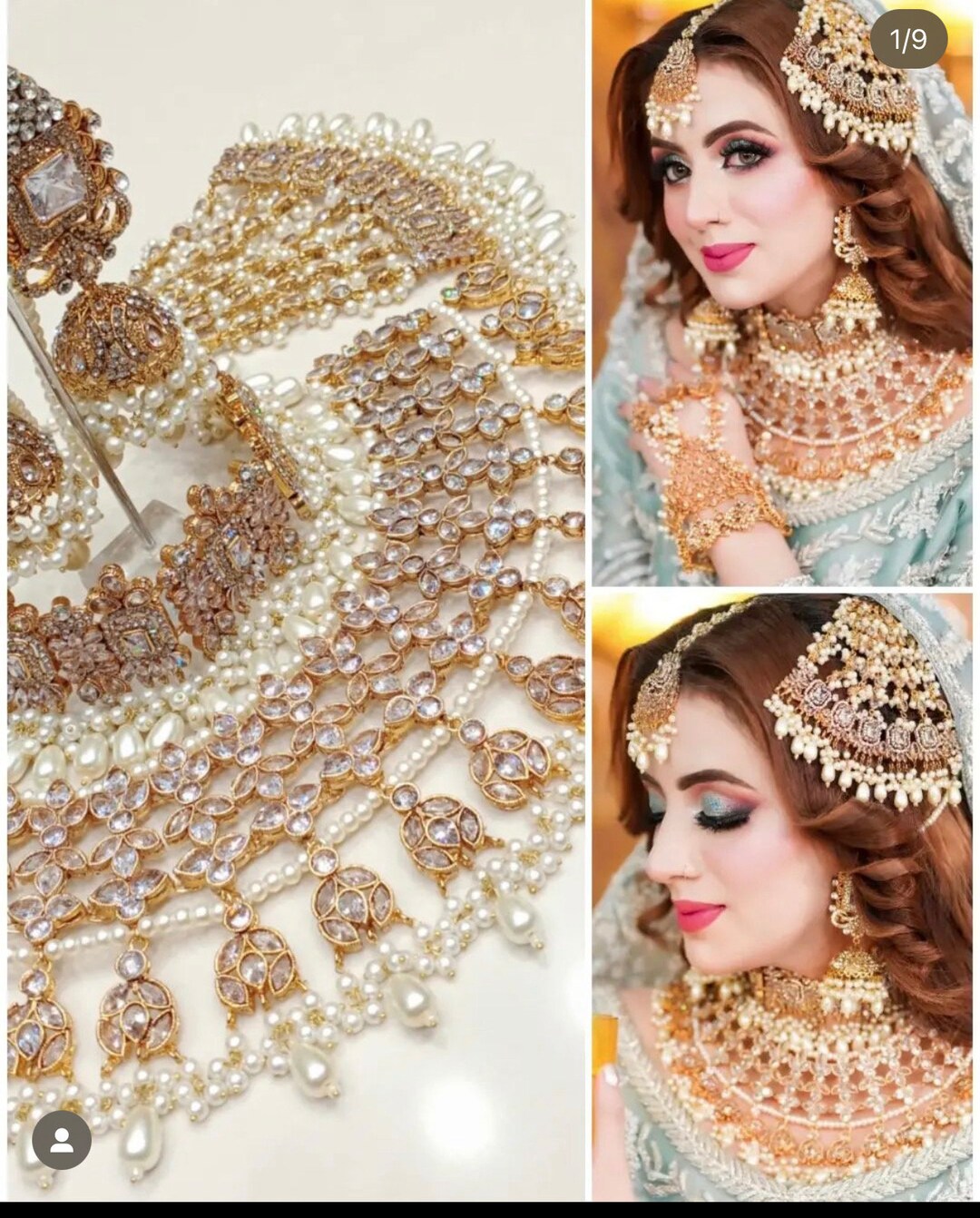 Bridal Heavy Complete Set / Indian Pakistani Bridal Shaadi - Etsy