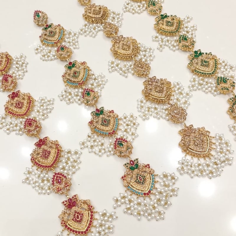 Indian Hair Jewelry Gold - Etsy