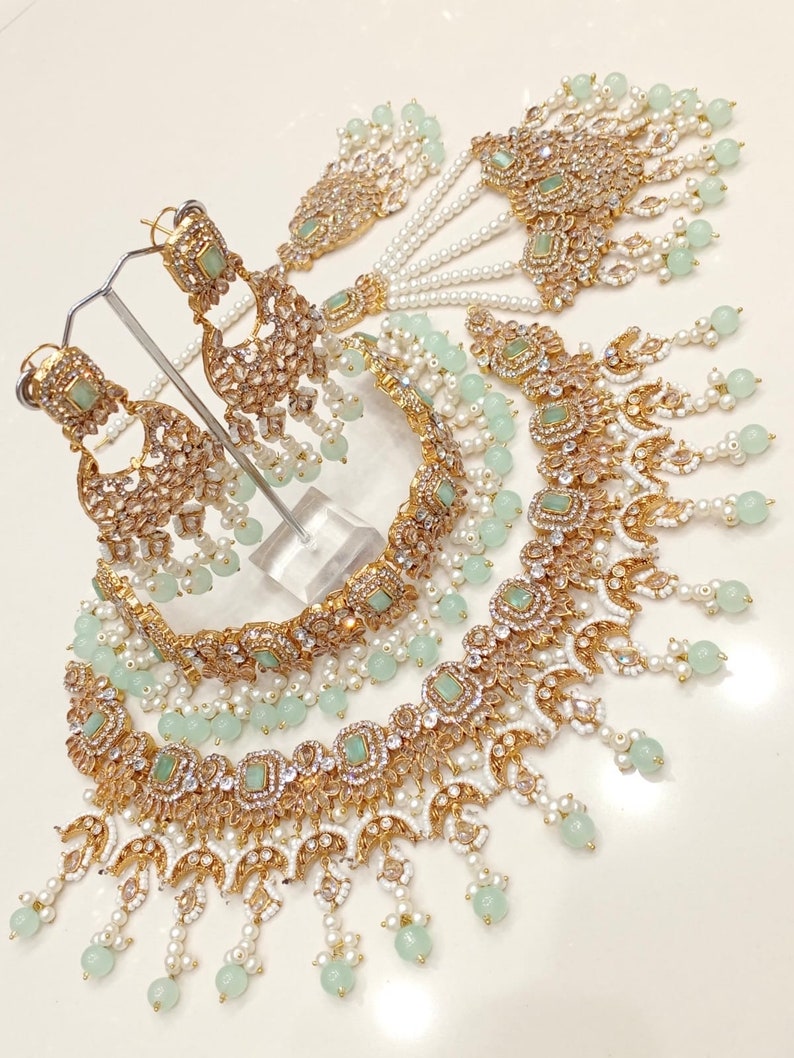 Bridal Heavy Complete Set / Indian Pakistani Bridal Shaadi - Etsy