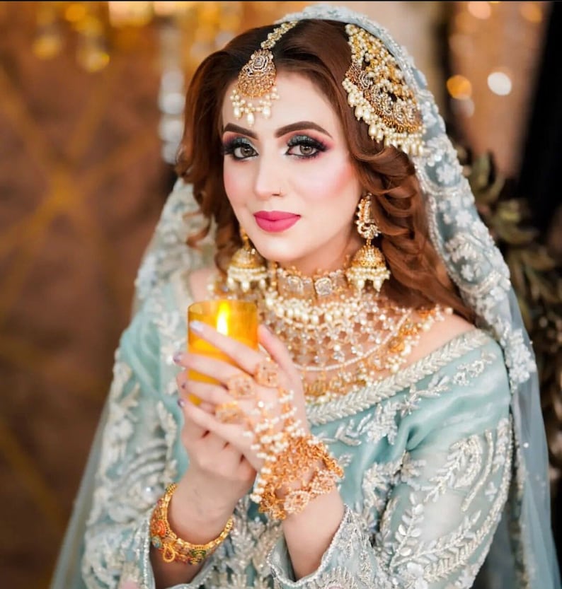 Bridal Heavy Complete Set / Indian Pakistani Bridal Shaadi - Etsy