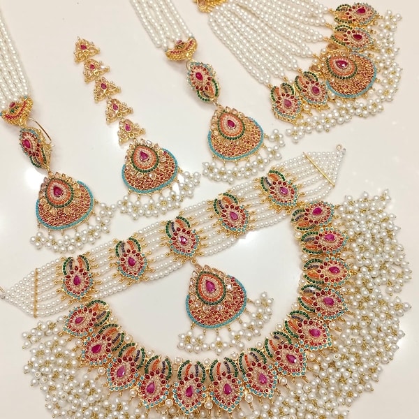 Pakistani Bridal Jewelry Set - Etsy