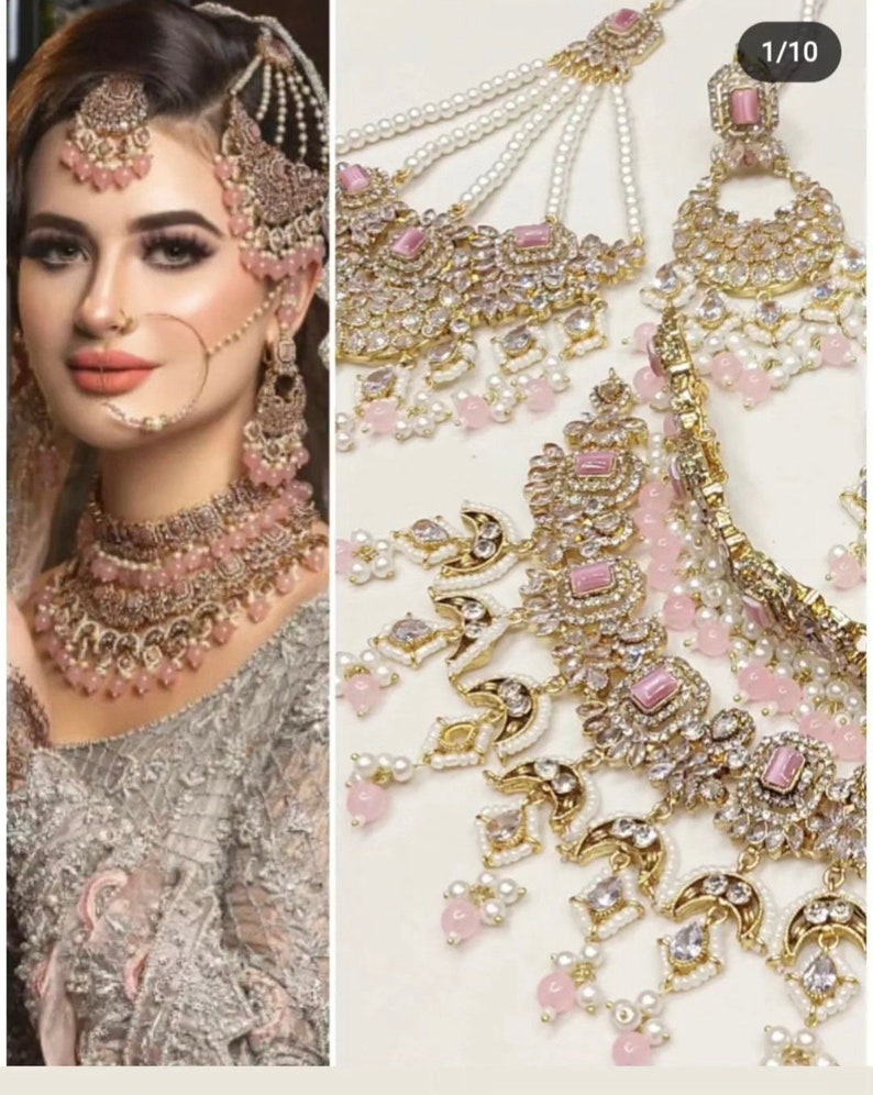 Bridal Heavy Complete Set / Indian Pakistani Bridal Shaadi - Etsy