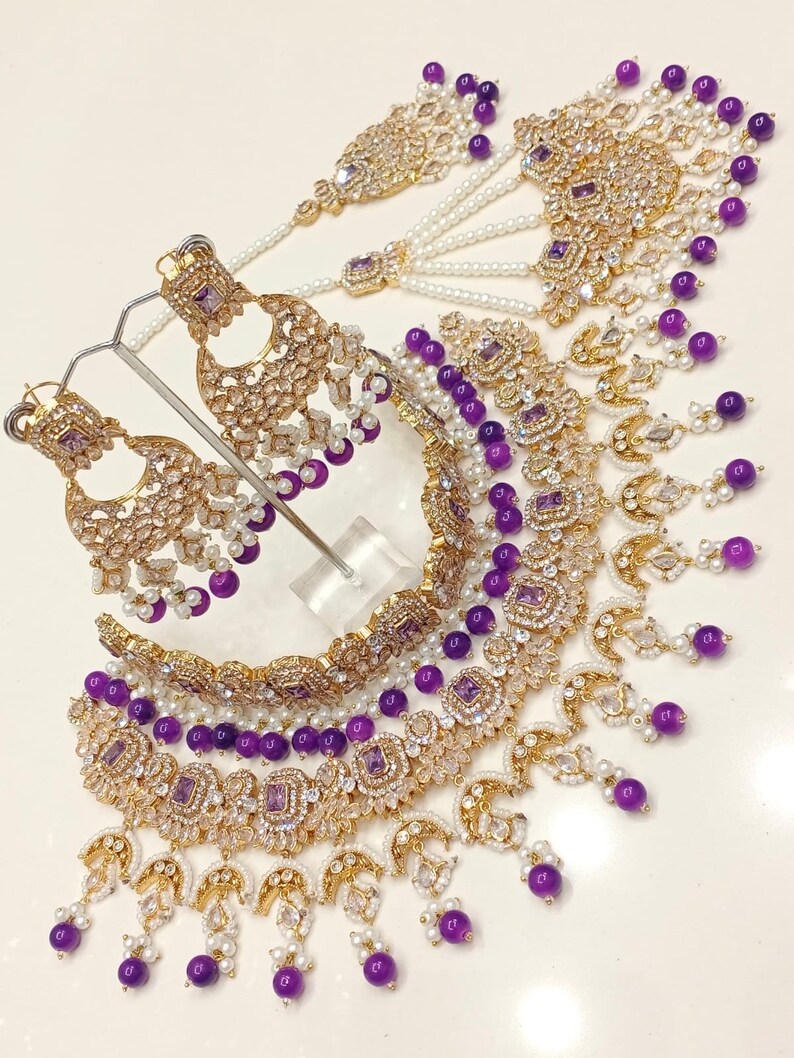 Bridal Heavy Complete Set / Indian Pakistani Bridal Shaadi - Etsy