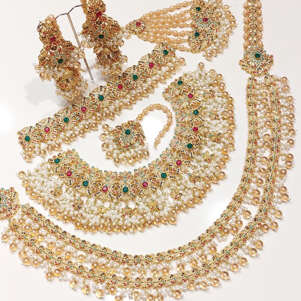 Pakistani Bridal Jewelry Set - Etsy