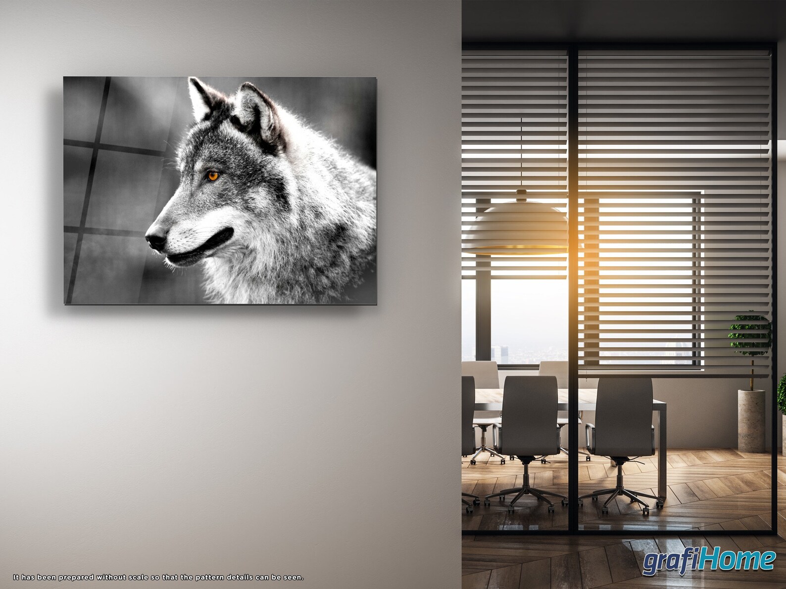 Wolf Glass Wall Art Glass UV Printing Large Glass Painting - Etsy