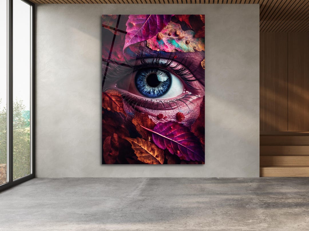 Eye Abstract Wall Art-tempered Glass Wall Art-glass Printing Art ...