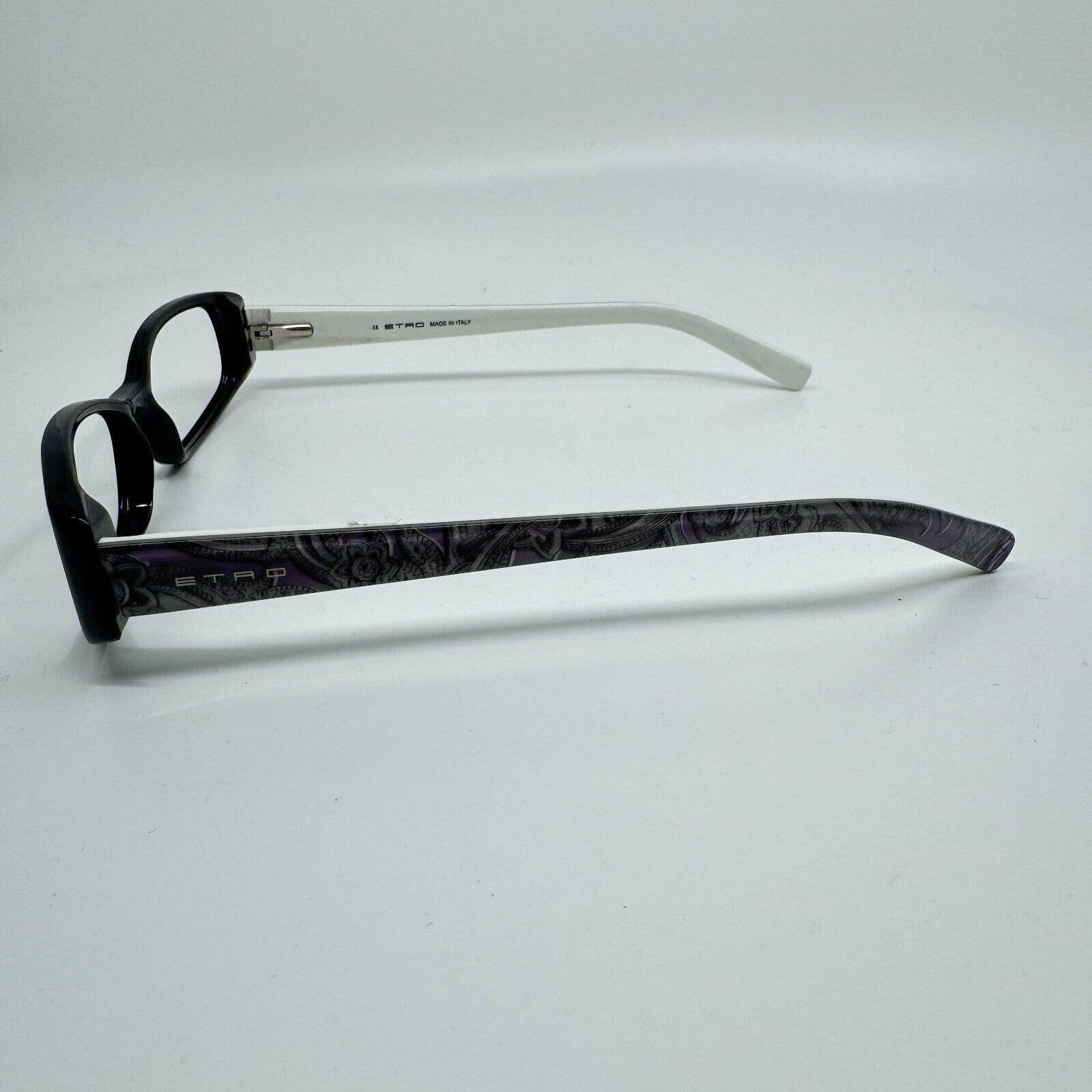 ETRO VE 9855 Black White Rectangular Frames Eyeglasses H9995 - Etsy