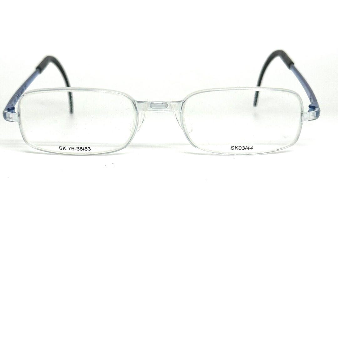 Swissflex Eyeglasses Eye Glasses Frames SK Clear Blue H14099 - Etsy