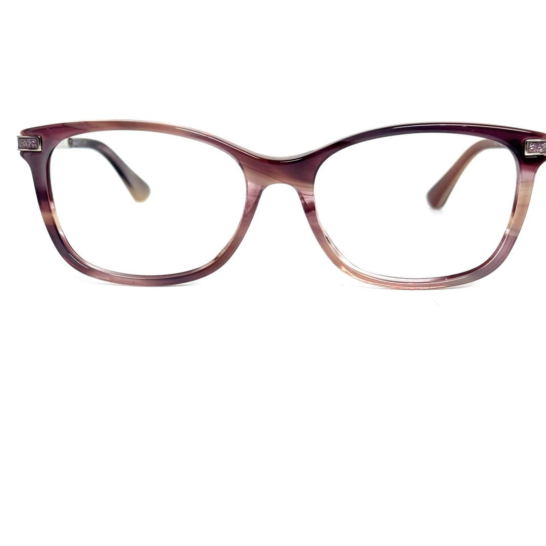 Jimmy Choo JC269 Striped Pink Rectangle Women's Eyeglasses 52-17-145mm ...