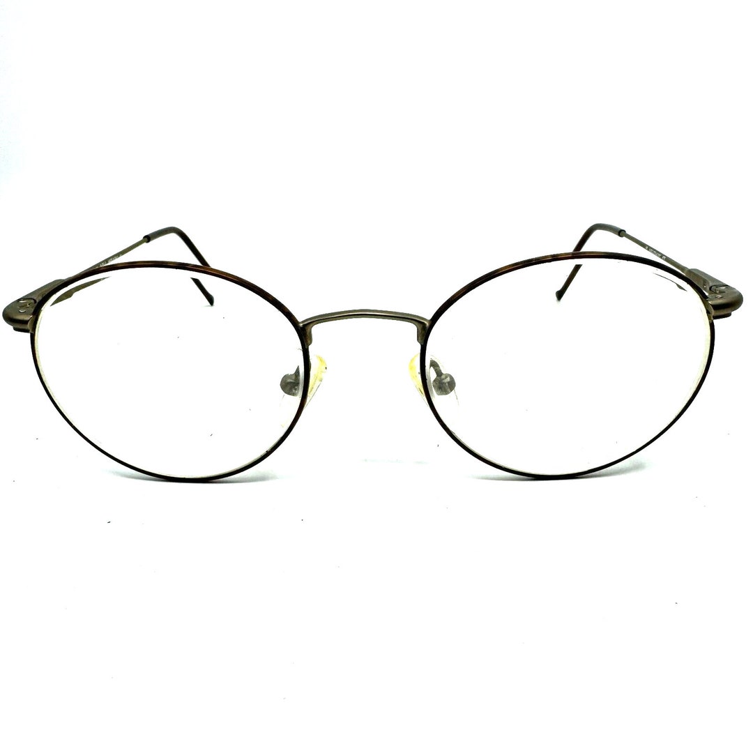 Safilo Team 3958 WT6 Eyeglasses Gold Oval Full Rim Frames 48-18-135 ...