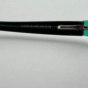 Bongo Eyeglasses Frames Black Green B Satin Small 49-16-130 H13058 - Etsy