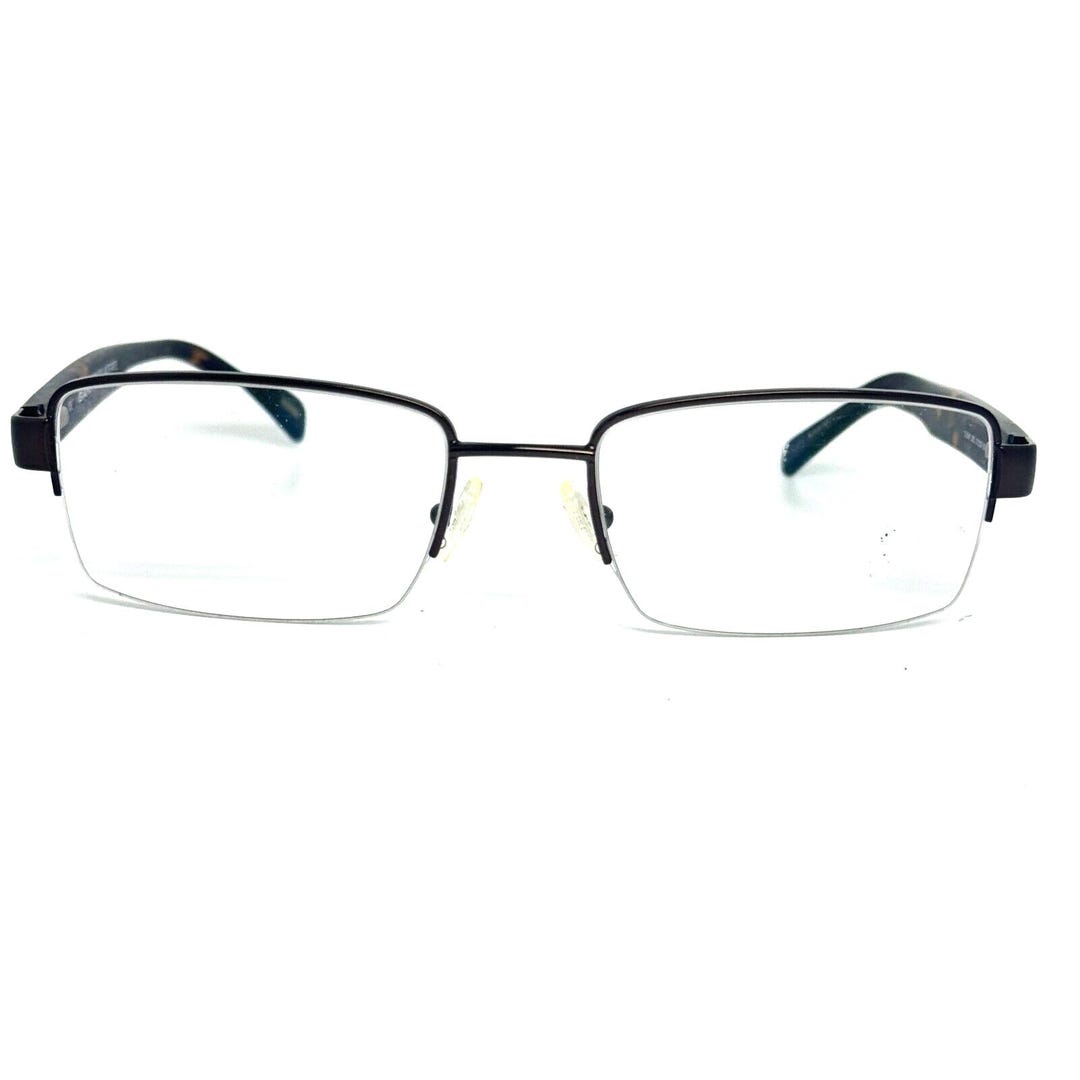 Gant G3040 SOL Brown Mens Rectangle Half Rim Eyeglasses 57-20-150 ...