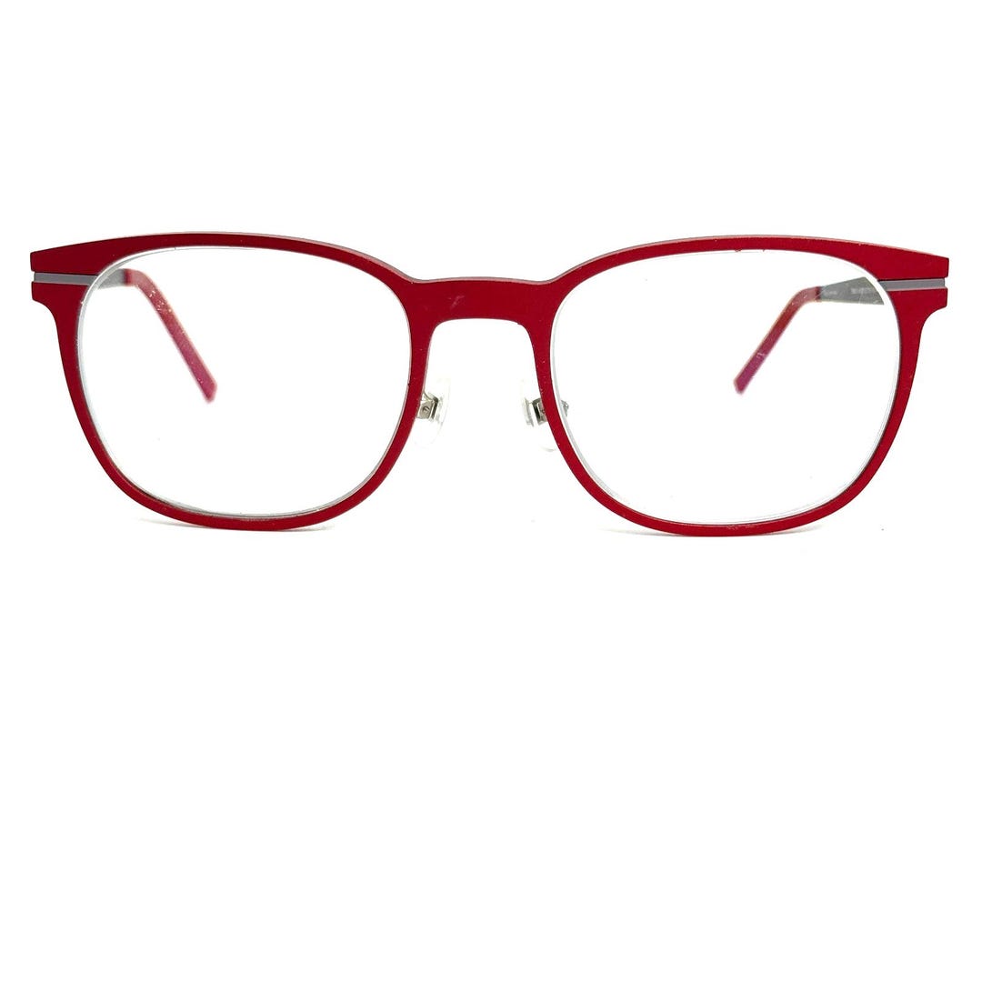 Prodesign Denmark Eyeglasses Frames Red Silver Trail 1 4021 52-19-150 ...