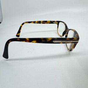 Coach Eyeglasses HC 6065 5437 Burgundy Tortoise Square Frame 51-17 135 ...