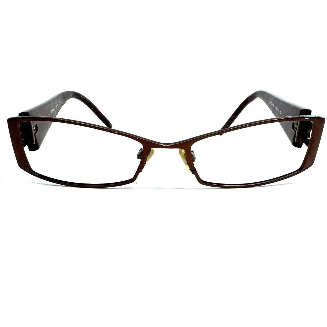 Via Spiga Eyeglasses Frame Lustria 550 52-17-135 Brown Full Rim H9968 ...
