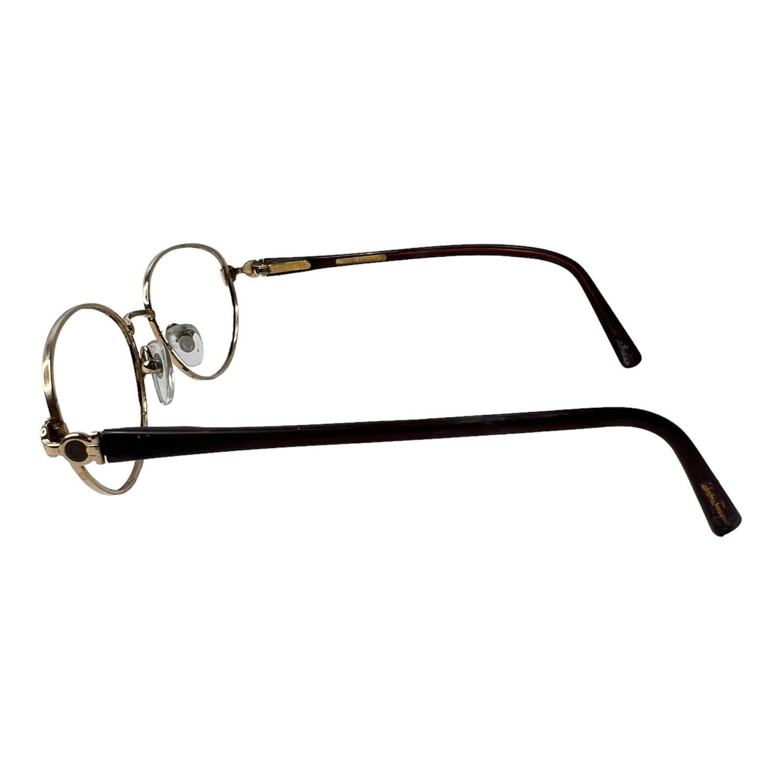 Salvatore Ferragamo Eyeglasses Frames SF1551 559 Black White Gold 53-17 ...