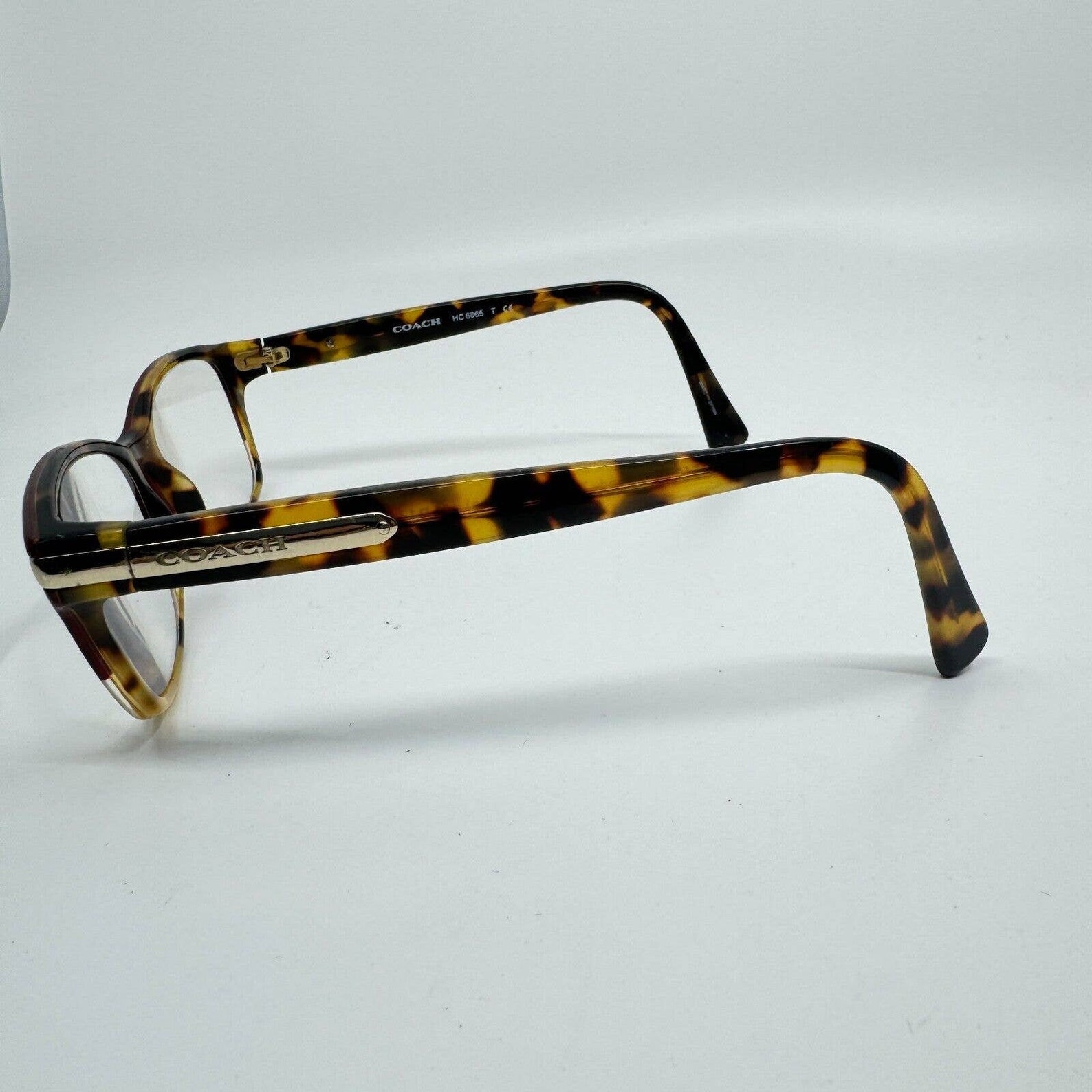 Coach Eyeglasses HC 6065 5437 Burgundy Tortoise Square Frame 51-17 135 ...