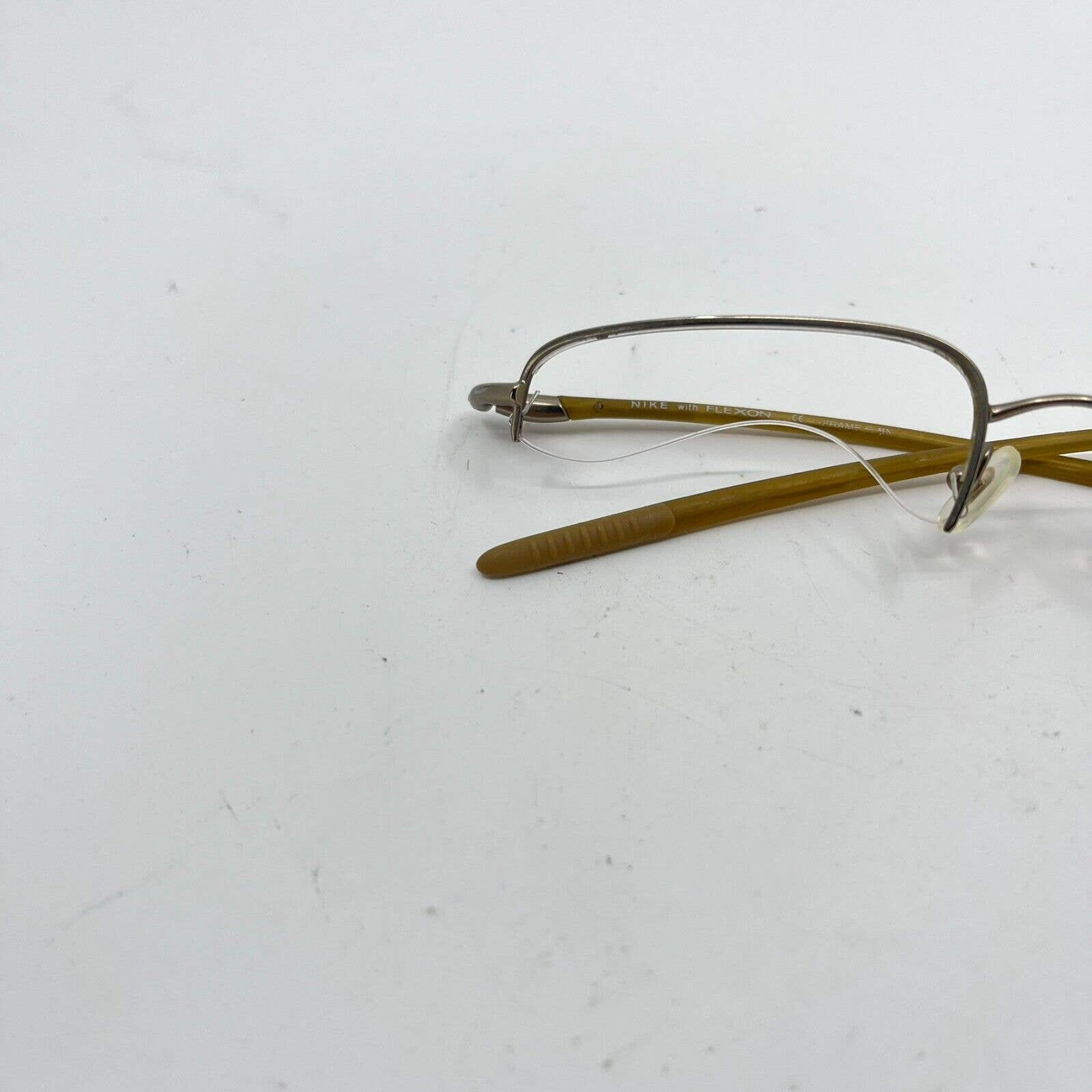 NIKE FLEXON 4084 718 Rectagnular Semi-rimless Sport Eyeglasses Frame 53 ...