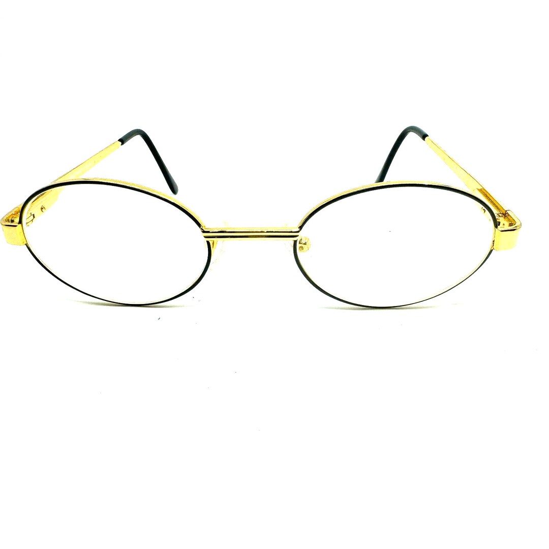 Safilo Eyeglasses Frames S6009 Round Gold Black 49-20 H10154 - Etsy
