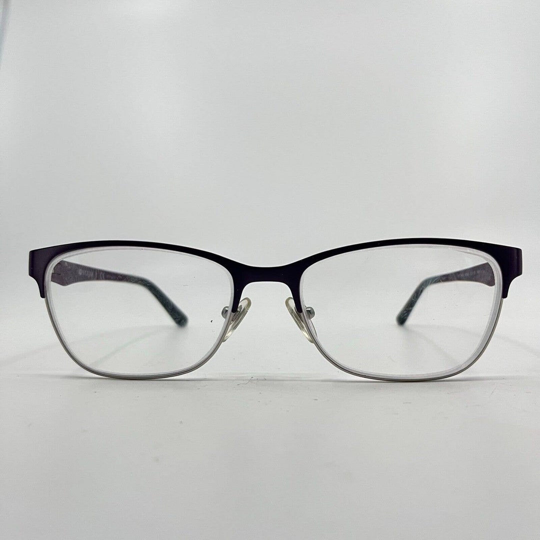 Vogue Eyewear VO 3940 965S Brush Plum Silver Metal Square Eyeglasses 52 ...