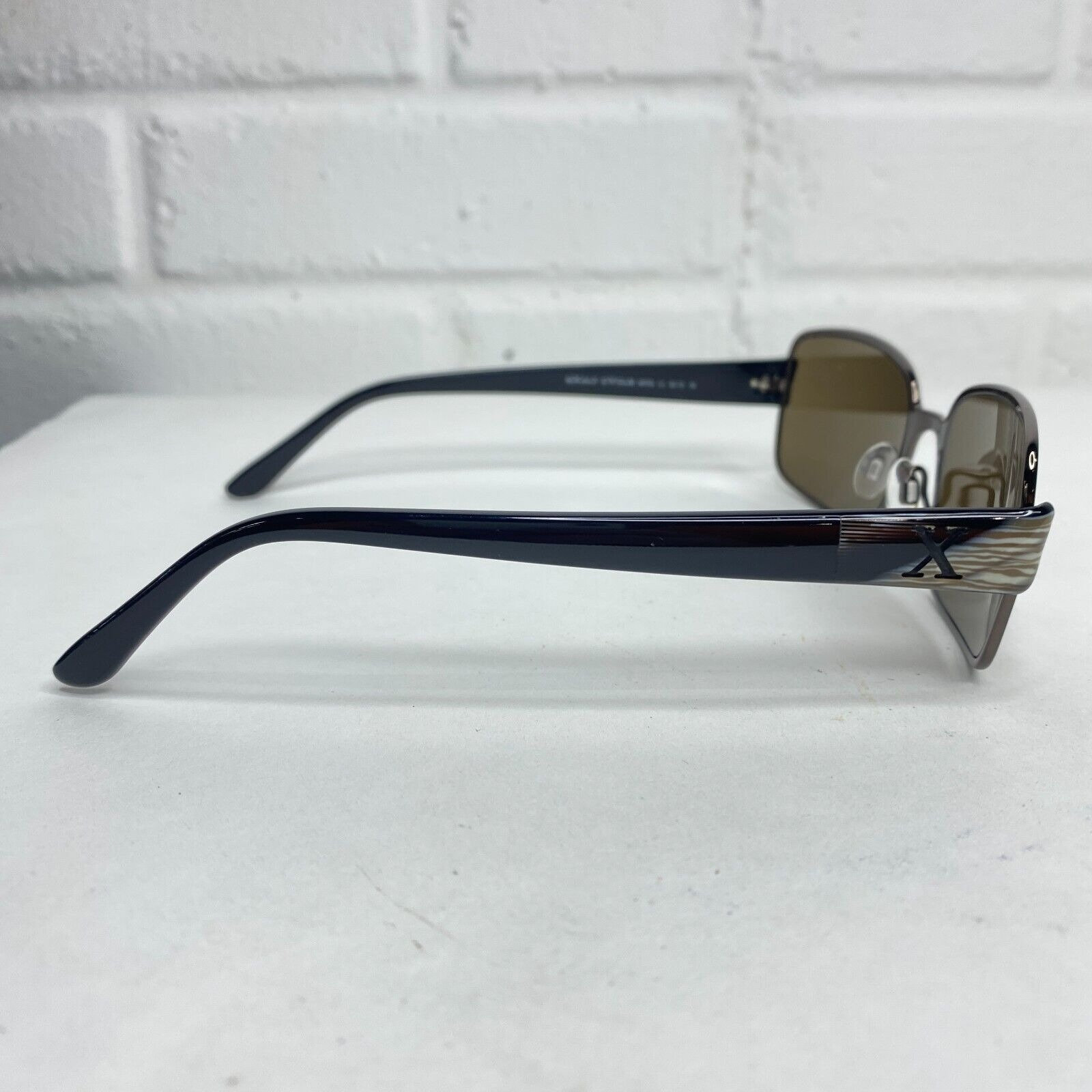 Vintage Exalt Cycle Sunglasses Mod. Ampere Brown Rectangular - Etsy