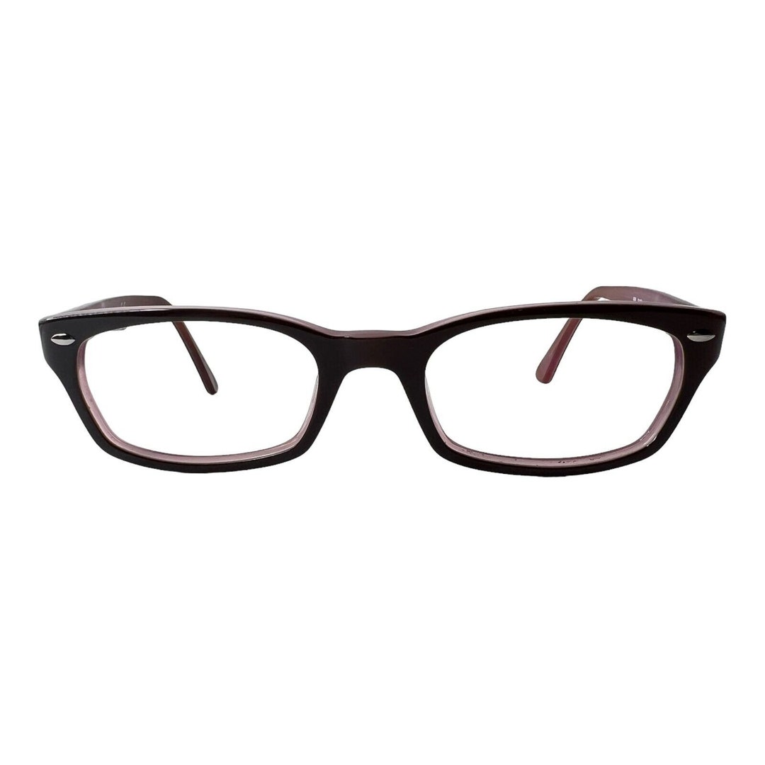 Ray-ban Eyeglasses RB5150 2126 Dark Brown on Violet Rectangular 50-19 ...