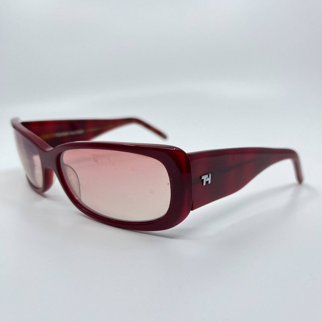 Tommy Hilfiger Sunglasses TH7029 BU-5 Red Rectangle Frames 58[]16 135 ...