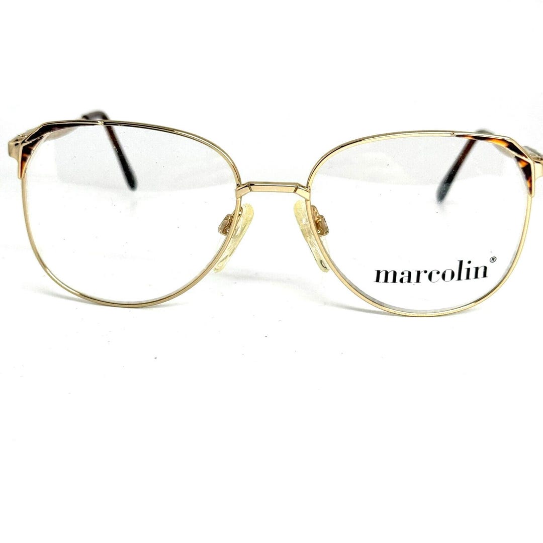 Vintage Marcolin Large Eyeglasses Frames MOD.7034 Gold H15323 - Etsy