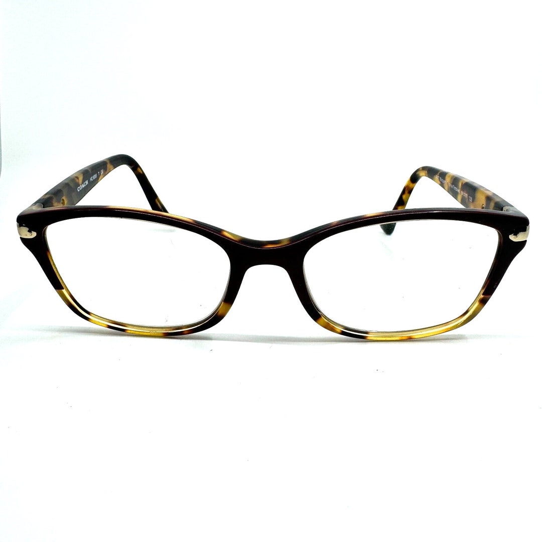 Coach Eyeglasses HC 6065 5437 Burgundy Tortoise Square Frame 51-17 135 ...