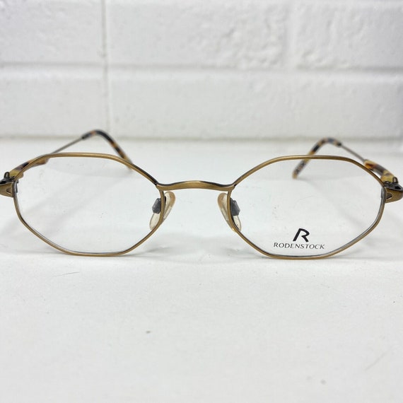 Rodenstock vintage eyeglasses, gold, red tortoise, do… - Gem