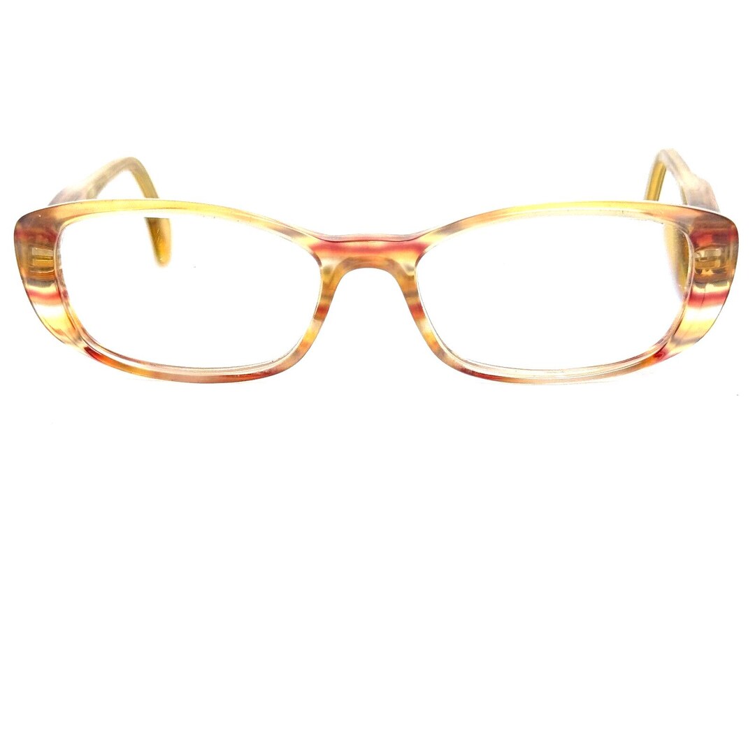 Jean Lafont Paris Eyeglasses Frames Multicolor Yellow Red Oval H16113 ...
