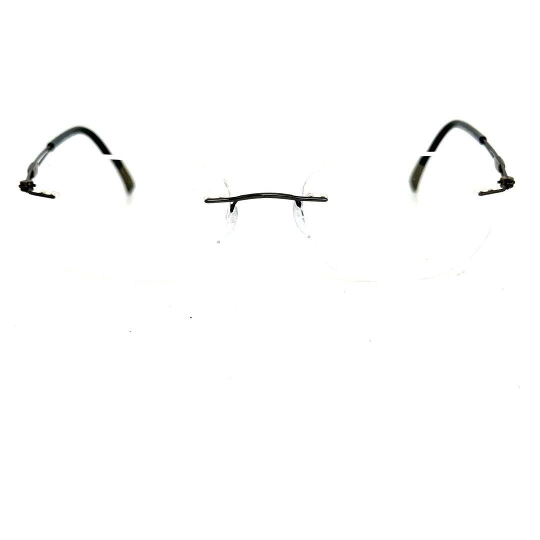 Silhouette 5227 60 6061 Black Silver Rimless Eyeglasses Frames 19 145 ...