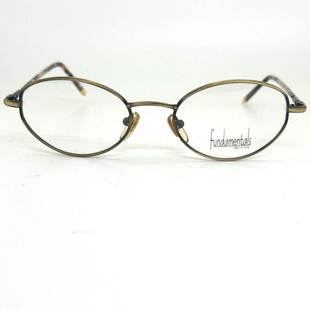 Fundamentals by Kenmark Eyeglasses Frames 50-19 Gold Tortoise H14293 - Etsy