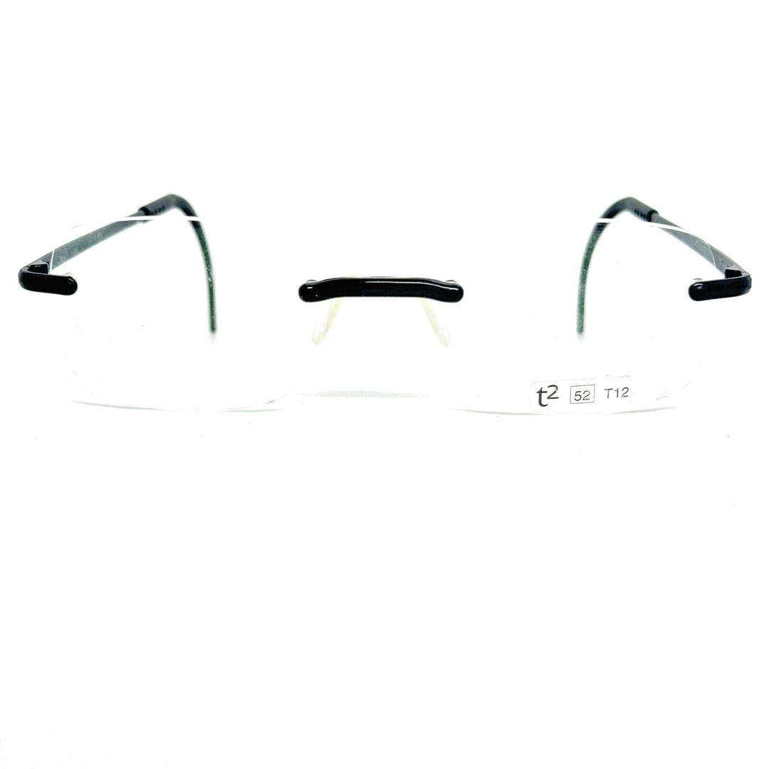 Eyeglasses SWISS MADE HY-48 Rimless Eyeglasses Frames Black H13904 - Etsy
