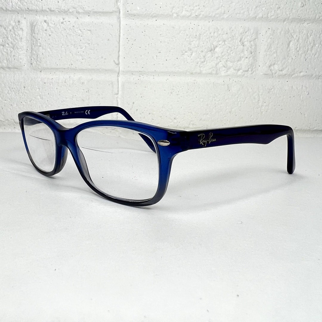 Ray-ban RB 1531 3647 Blue Gray Glitter Eyeglasses Frames 48-16 130 Kids ...