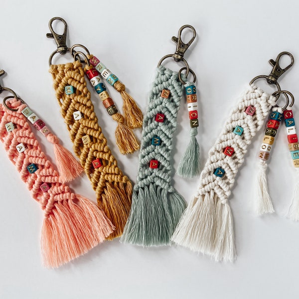 Macrame Keychain - Etsy