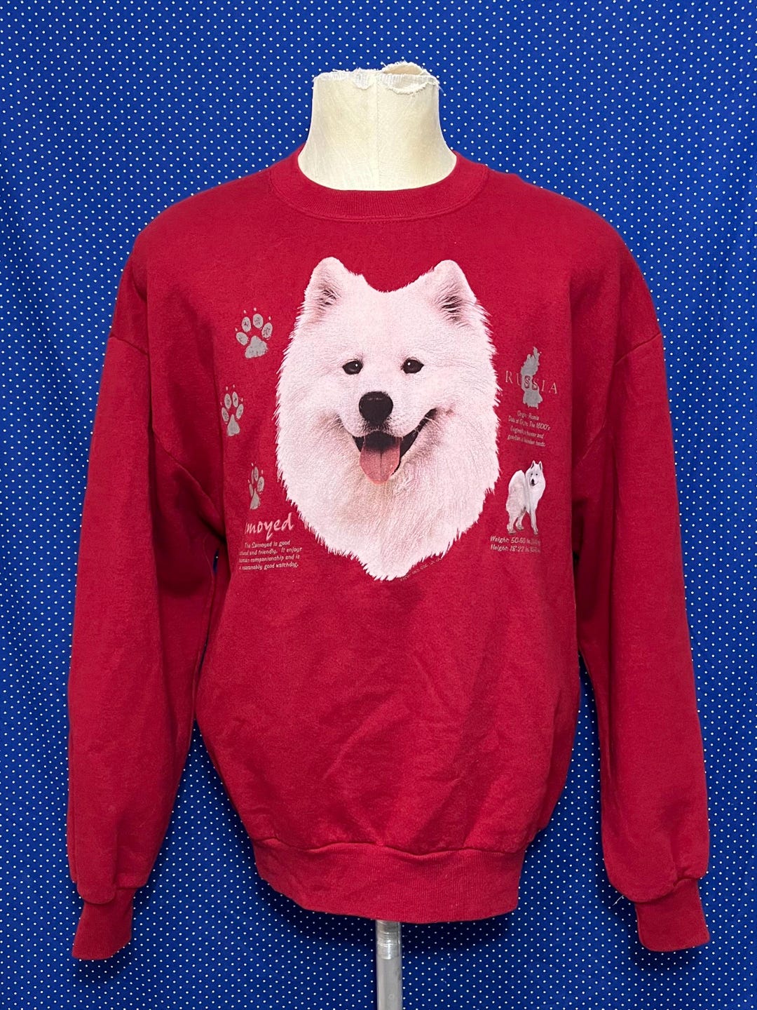 Vintage Late 1990’s Samoyed Dog Pullover Crewneck Sweatshirt, Large - Etsy