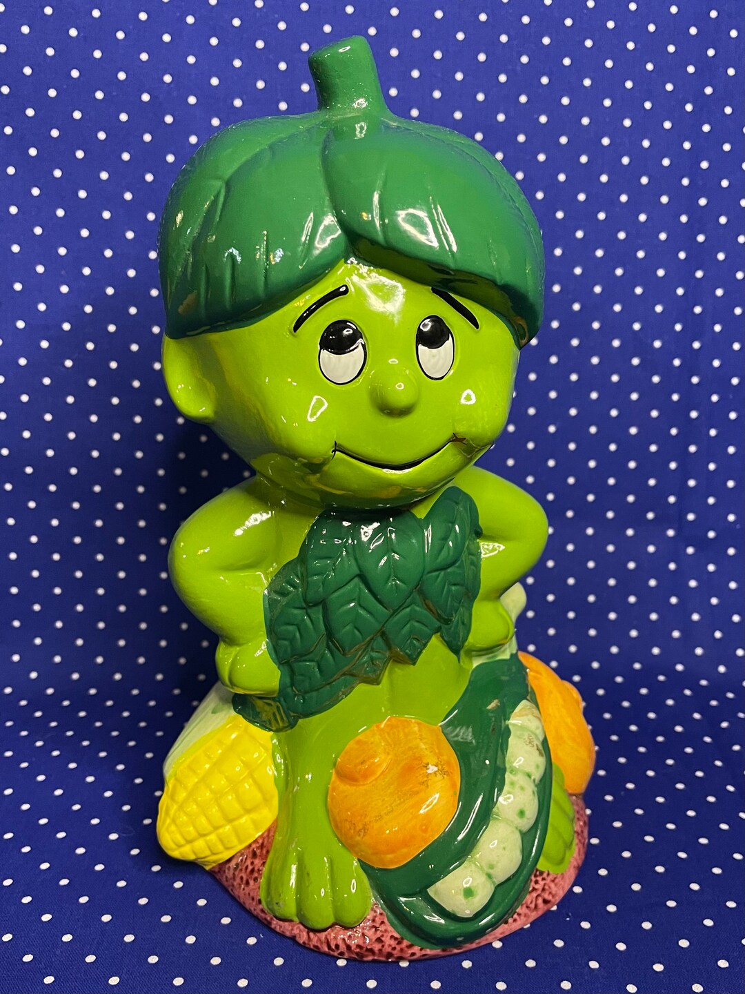 Working Vintage Jolly Green Giant Little Green Sprout Musical Coin Bank ...