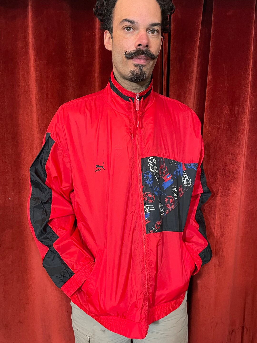 Vintage 1990’s Puma Soccer Windbreaker, Large - Etsy