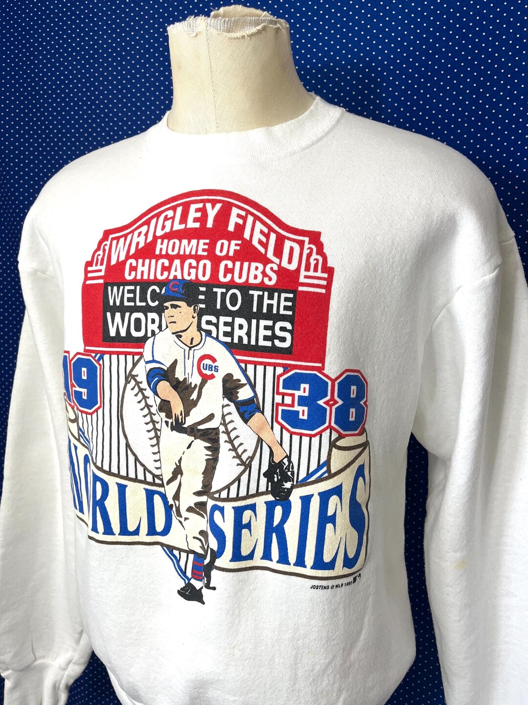 Vintage 1993 Chicago Cubs 1938 World Series Pullover Crewneck ...
